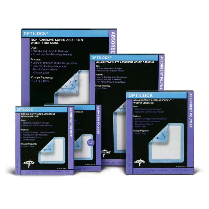 Medline OptiLock Super Absorbent Wound Dressing | MSC6455EP