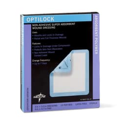 Medline OptiLock Super Absorbent Wound Dressing | MSC6455EP
