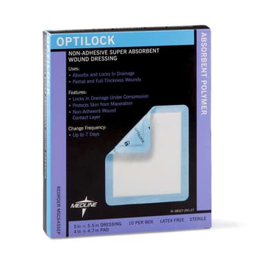 Medline OptiLock Super Absorbent Wound Dressing | MSC6455EP