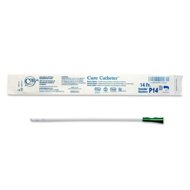 Cure Pediatric Intermittent Catheter 14 Fr 10 inch | Case of 300