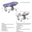 Arjo Carevo Height-Adjustable Shower Trolley