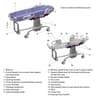 Arjo Carevo Height-Adjustable Shower Trolley
